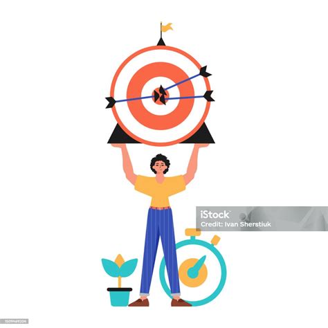 조롱은 그의 소비에 화살을 쏟아 붓는 것을 듣습니다 트렌디한 스타일 벡터 일러스트레이션 달리기에 대한 스톡 벡터 아트 및 기타