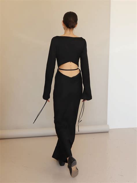 Bec Bridge Black Diamond Days Ls Maxi Dress Dear Society