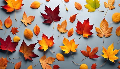 Autumn Leaves Gradient Premium Ai Generated Image