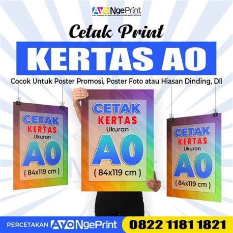 Cetak Poster A0 Dengan Kualitas Terbaik Id