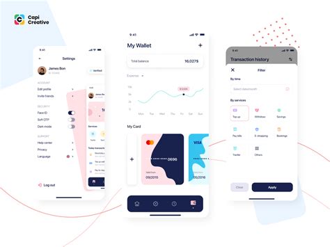Mefi E Wallet App Ui Kit By Capi Product On Dribbble