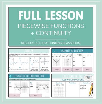 Piecewise Functions Continuity FULL LESSON Introductory Level