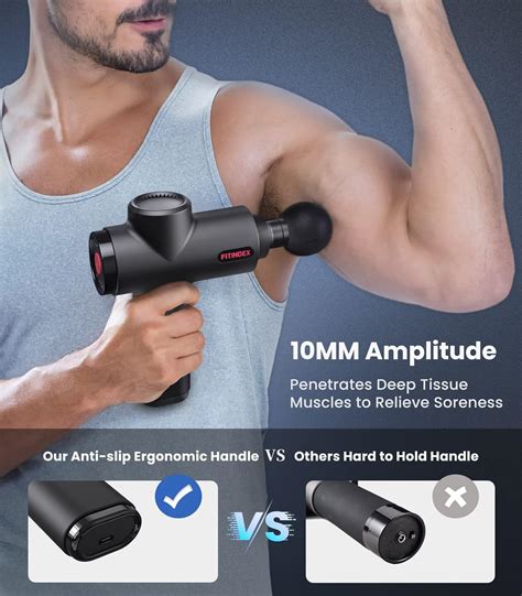 Buy Fitindex Massage Gun Deep Tissue Percussion Deep Muscle Massagers