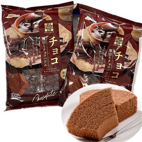 I Chi Asia Markt 德国爱吃网 日本丸金 厚切巧克力牛乳年轮蛋糕 超浓巧克力味 9枚 230g