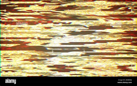 Glitch Pixel Noise On The Screen Computer Generated Bad Signal D Rendering A Digital