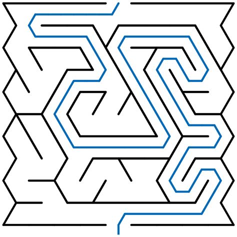 MazePrintable RecursiveBacktrack Triangle 17 10 534142266 Maze