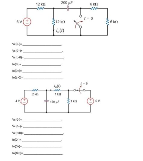 Solved Calculate The Values Of Voltage And Current In The Chegg