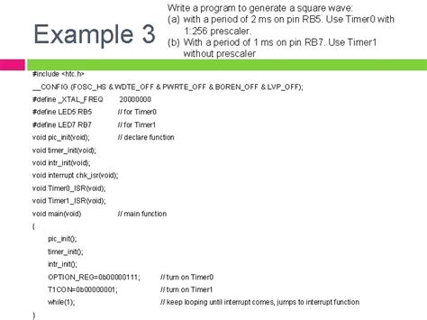 Eet 203 Microcontroller Systems Design Interrupt Programming Objectives