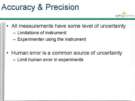 Math In Science Accuracy Precision Scientific Notation Math