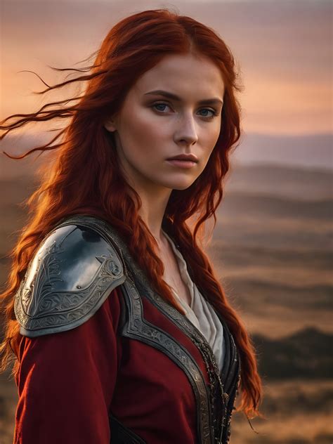 Download Ginger Woman Scottish Royalty Free Stock Illustration Image