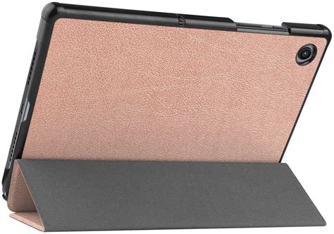 Samsung Galaxy Tab A8 Hoes Tri Fold Book Case Roze Goud Gsmpunt