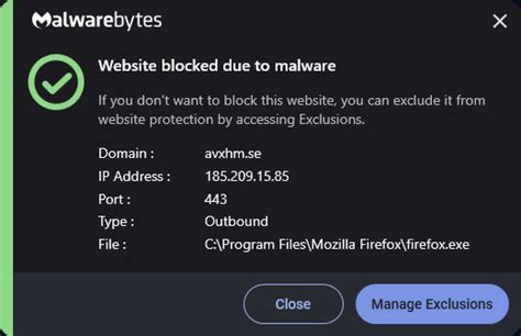 Browser Guard In Malwarebytes For Windows 11 Block Access To Sites