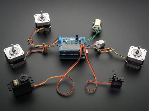 Adafruit Motor Stepper Servo Shield Voor Arduino V2 Kit Opencircuit