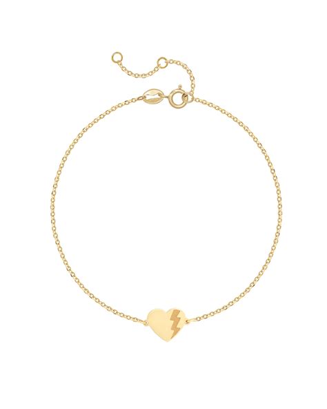 Bratara Inima Fulger Aur 14k Sabrini