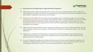 Flight Booking Api Integration Flight Api Ppt