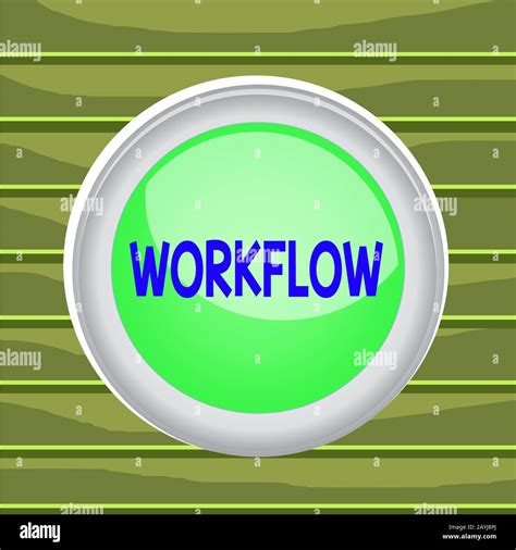 Conceptual Hand Writing Showing Workflow Concept Meaning Series Of Activities Or Procedures