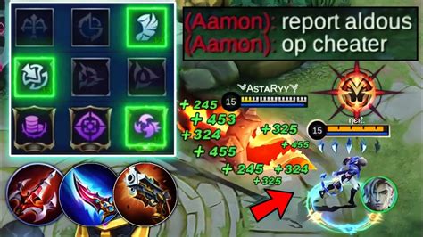 ALDOUS TARGET LOCK ONE SHOT ONE KILL WTF ALDOUS DAMAGE NAKK GAMING