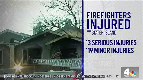 Staten Island Duplex Fire ‘close Call For Injured Firefighters Nbc