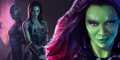 Guardians Of The Galaxy Vol 2 Gamora And Nebula Have A Volatile