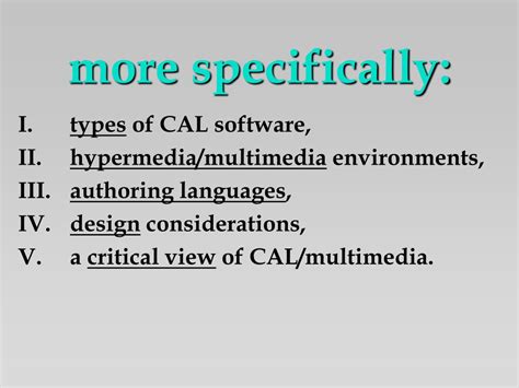 Ppt Computer Assisted Learningmultimedia Powerpoint Presentation