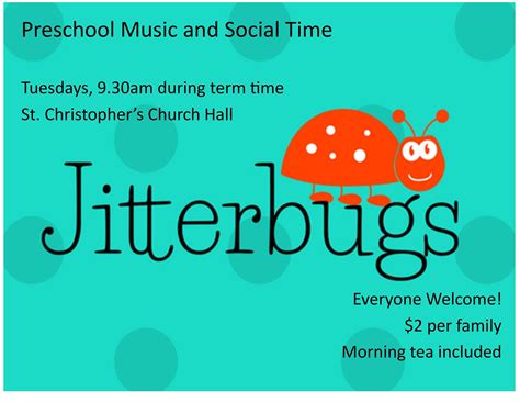 St Christophers Anglican Church Blenheim — Jitterbugs