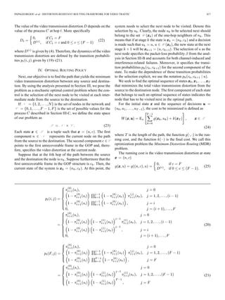 A Distortion Resistant Routing Framework For Video Traffic In Wireless