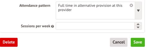 Alternative Provision Errors