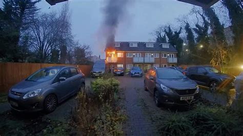 Doorbell Camera Captures Shocking Moment E Bike Explodes Into Flames