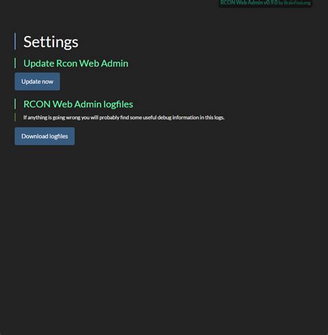 RCON Web Admin