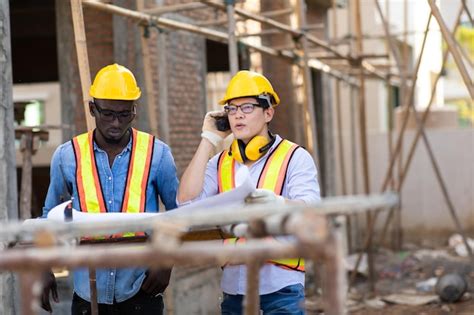 Premium Photo Man Working At Construction Site