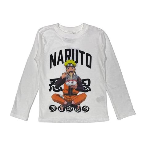 Naruto Sleeve T Shirt Color White Size 4 Ans 104 Cm