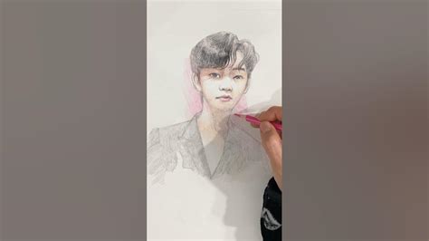 임영웅 그림 24 Drawing 트로트 인물화 Colorpencil Youtube