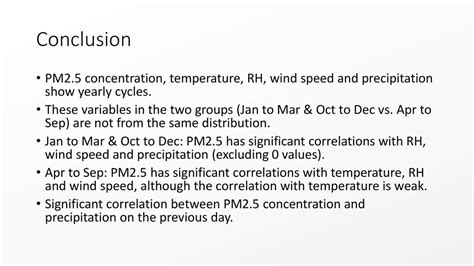 The Role Of Weather Conditions On Pm Concentrations In Beijing Ppt