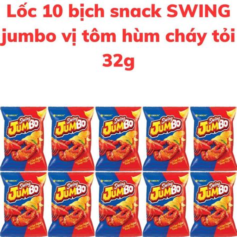 Bánh snack khoai tây SWING jumbo vị tôm hùm cháy tỏi bịch g Shopee Việt Nam