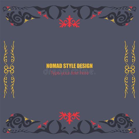 Template For Your Design Ornamental Elements Stock Vector