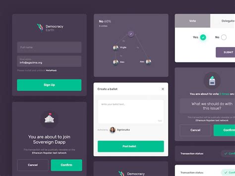 Voting Dappdemocracyearth By Agnieszka Zimolag On Dribbble