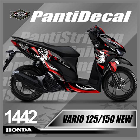 Jual Decal Sticker Motor Vario New Stiker Desain Wayang Haryanto Skotlet Stiker Motor