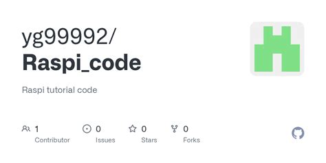 Github Yg99992raspicode Raspi Tutorial Code