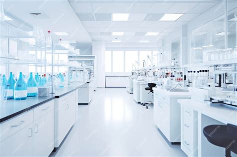 Premium Photo Modern Medical Laboratory On A Light Background