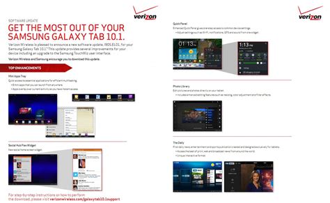 Samsung Galaxy Tab 101 4g Lte El01 Update Is Ready Touchwiz For