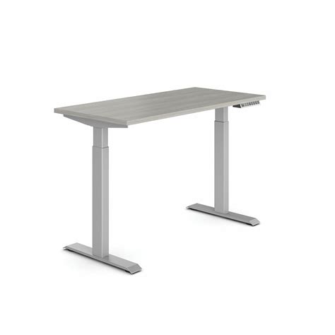 Global Ionic Table Desk Rectangle Top Noce Grigio