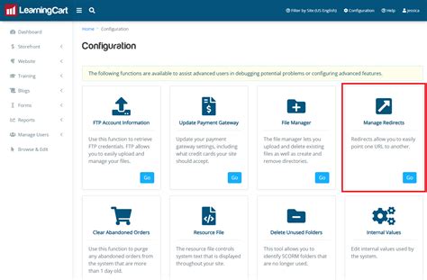 Managing Redirects • Learningcart