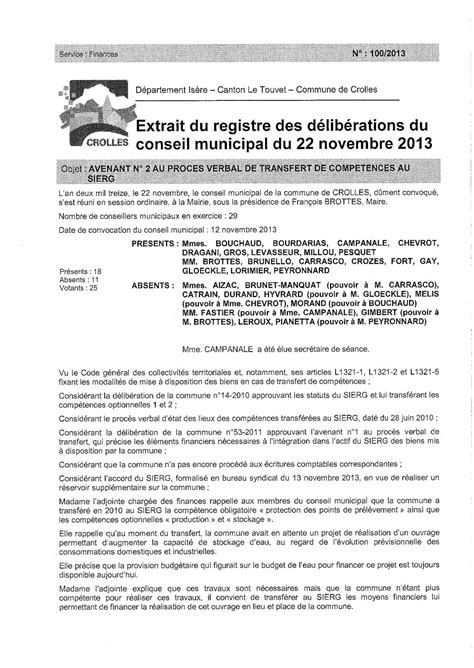 Calaméo Crolles Deliberation 100 2013 11 Avenant Sierg Ma