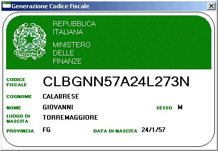 Programma Codice Fiscale