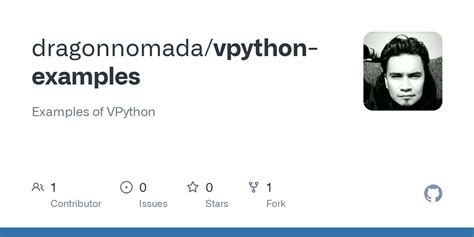 Github Dragonnomadavpython Examples Examples Of Vpython