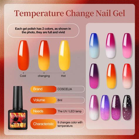Coscelia Thermo UV Nagellack Set Farben Kaufland De