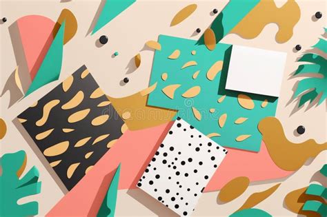 Geometric Design Abstract Background Modern Business Template Stock Illustration