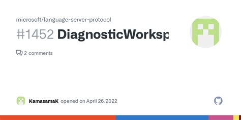 Diagnosticworkspaceclientcapabilities · Issue 1452 · Microsoft