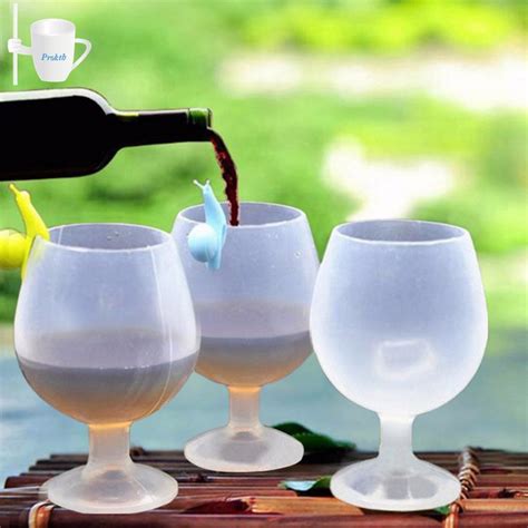 85oz 250ml Unbreakable Outdoor Silicone Wine Glass Beer Champagne