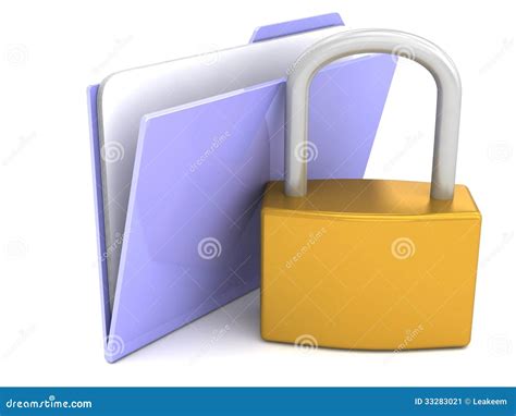 Secured Files Stock Illustration 33283021